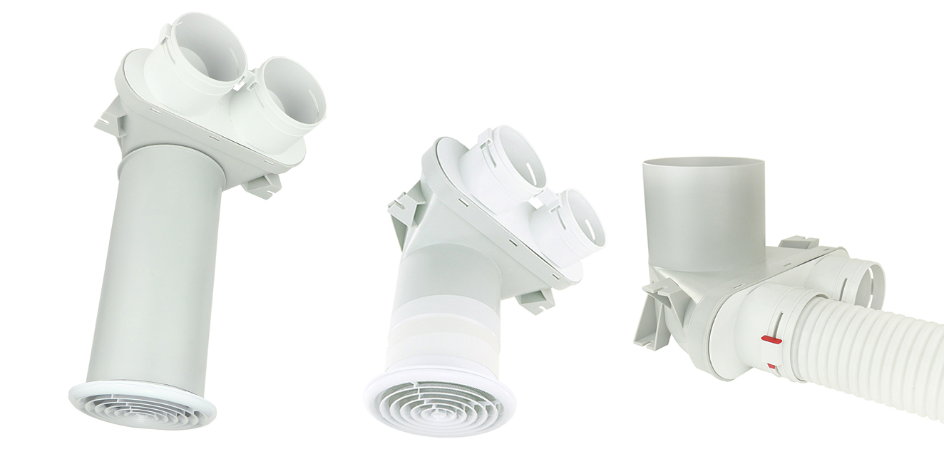 Verbinder Dalap Flexitech CPMC, Kunststoff 90x2, Ø 125 mm